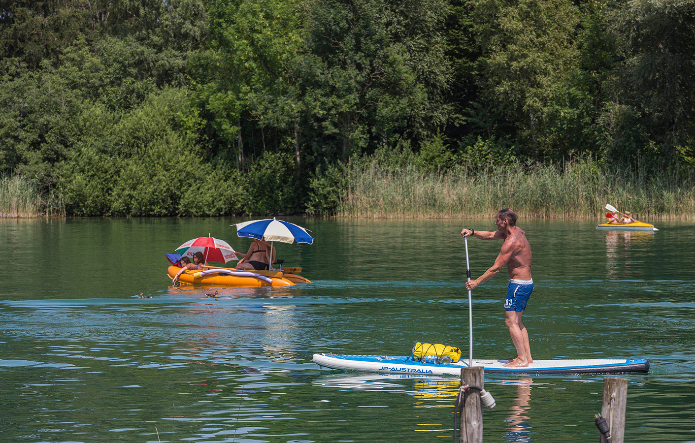 Stand Up Paddling (SUP) am Waginger See